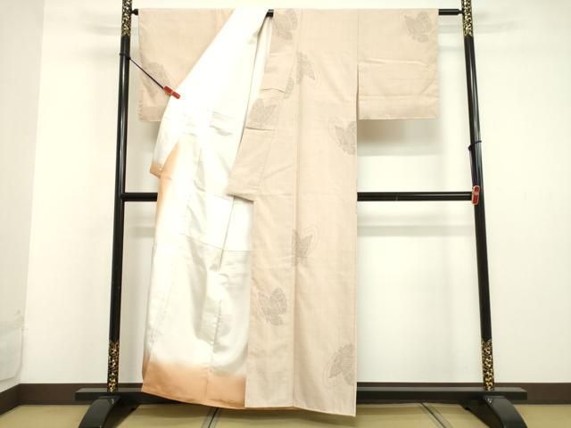 平和屋本店□極上 結城紬 奥順 はたおり娘 80亀甲 流水雲