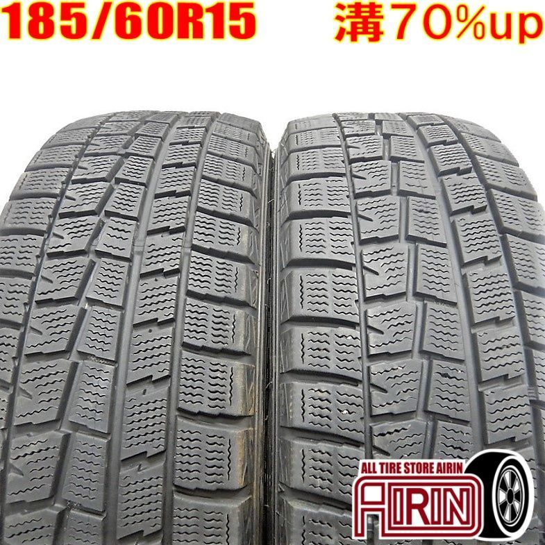 中古 185/60R15 DUNLOP WINTER MAXX WM01 2本 スタッドレスタイヤ ダンロップ ウインターマックス WM01 シエンタ ベルタ ヴィッツ グレイス シャトル ...