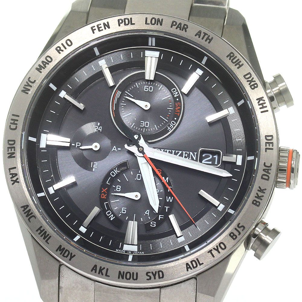 シチズン CITIZEN AT8181-63E/H800-T025862 アテッサ エコドライブ ソーラー電波 メンズ良品内箱・保証書付き ...