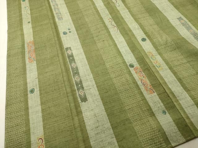 平和屋着物●上質な紬　80亀甲　草花間道　正絹　逸品　未使用　DAAV1166tw 平和屋着物○上質な紬 80亀甲 草花間道 正絹 逸品 未使用 DAAV1166tw