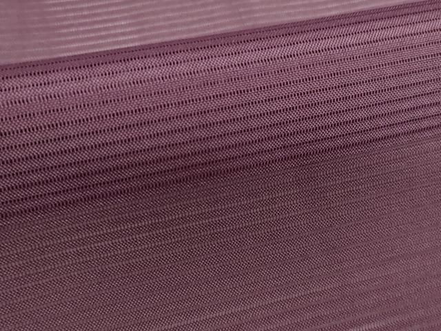 平和屋着物＊夏物 色無地 流水紋紗 深紫色 洗える着物 DAAV1721op