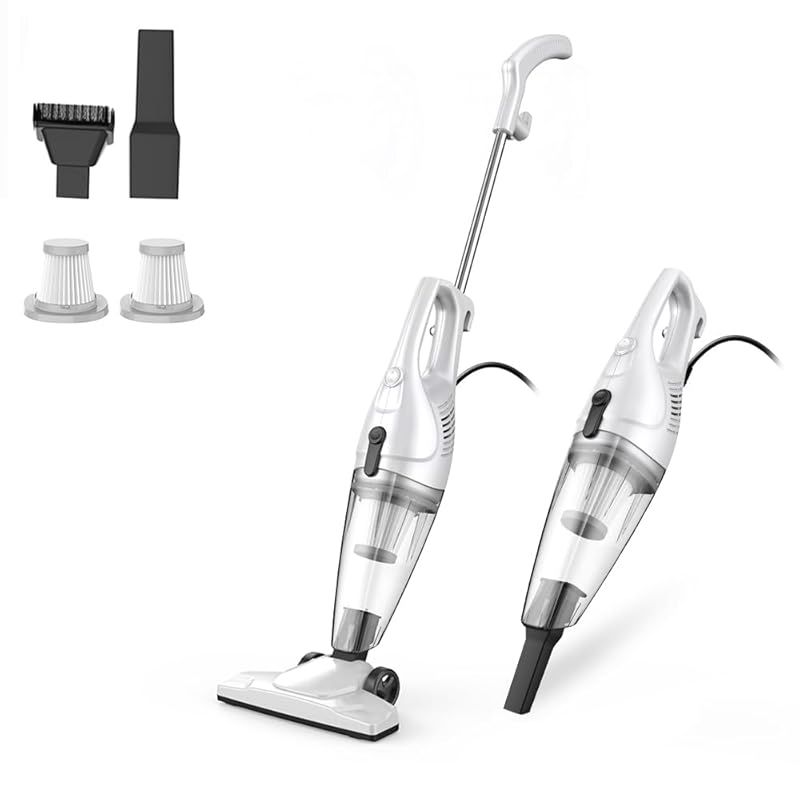 Intercleaner 掃除機 コード式 スティック＆ハンディ 2WAY 12000pa強力吸引 1.2kg超軽量 サイクロン式 HEPAフィルター搭載 紙パック不要 5m長コード 自立式 ...