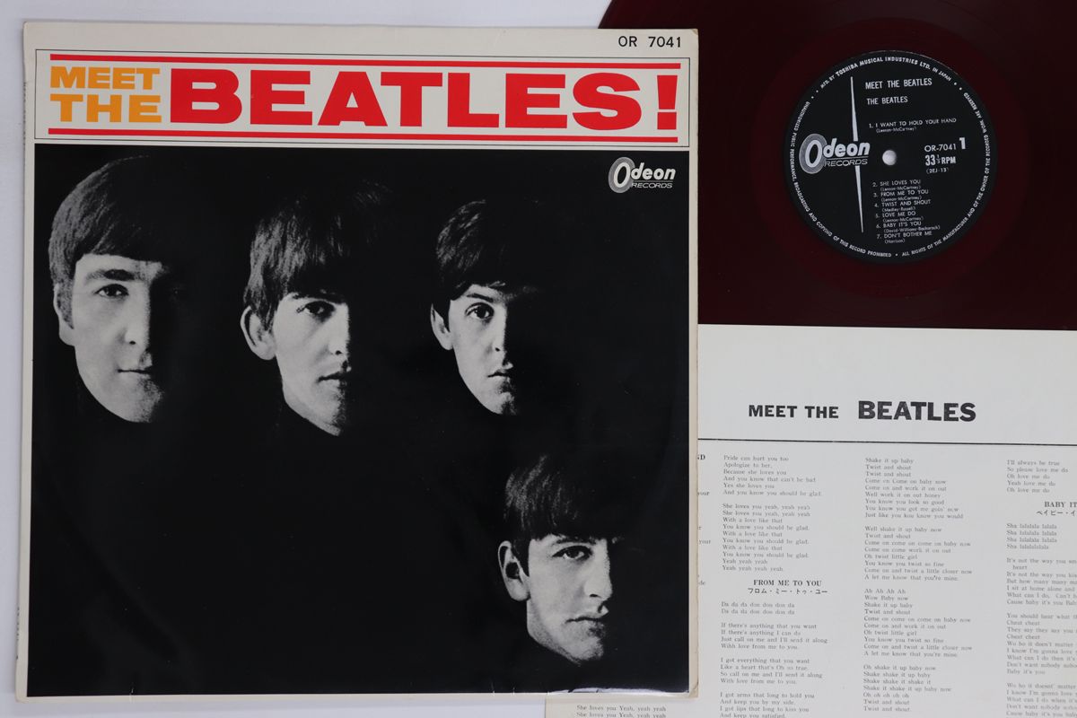 LP Beatles Meet The Beatles (- Odeon Red Vinyl) OR7041 ODEON Japan ...
