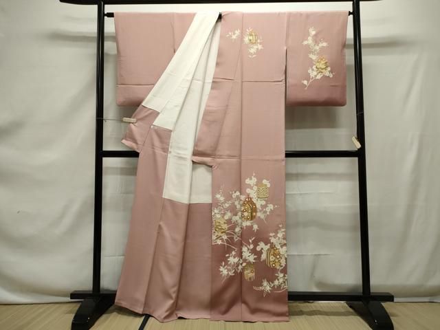 平和屋着物○豪華色留袖 花松文 暈し染め 金彩 正絹 逸品 AAAZ0076zg