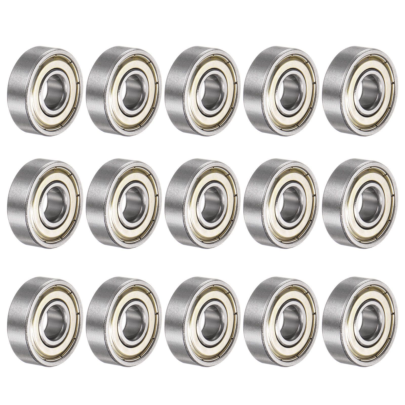 uxcell 15個 629ZZディープグルーブボールベアリング 内径9mm 外径26mm 厚さ8mmのカーボンスチール製で ダブルシールドさ ...