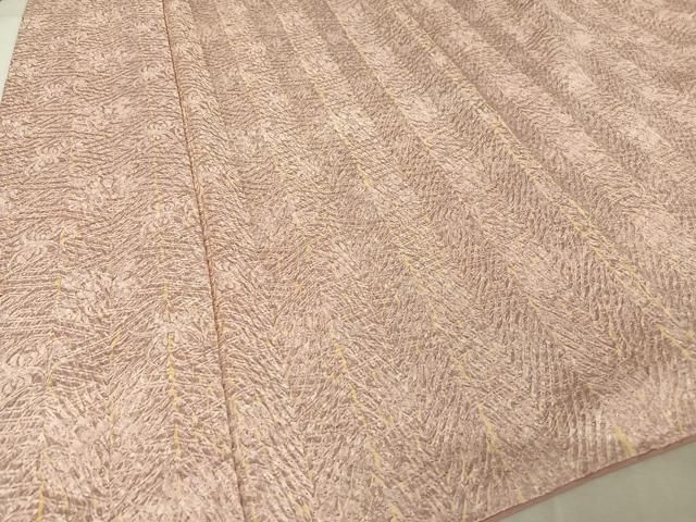 平和屋着物○名門 藤娘きぬたや・杢目絞り 小紋 正絹 逸品 AAAY1620np