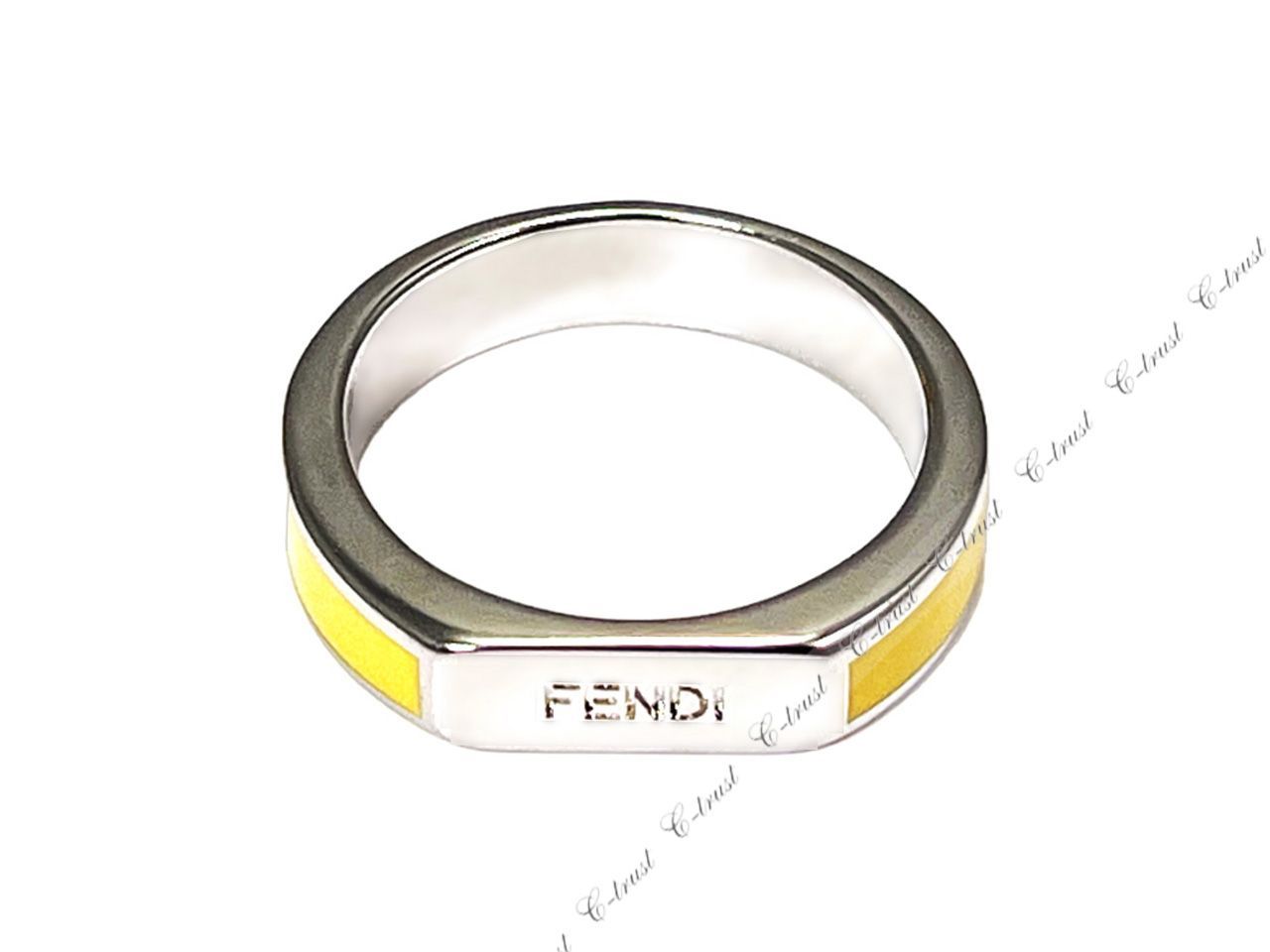 FENDI フェンディ リング 指輪 エナメル ロゴ イタリア製 FENDI フェンディ リング 指輪 エナメル ロゴ イタリア製
