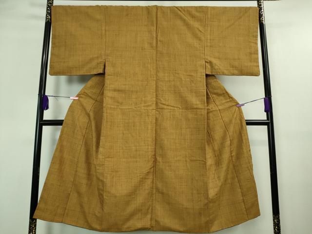 平和屋着物■極上　男性　生紬　山吹茶色　逸品　DZAA7400kh5 平和屋着物□極上 男性 生紬 山吹茶色 逸品 DZAA7400kh5 平和屋着物○