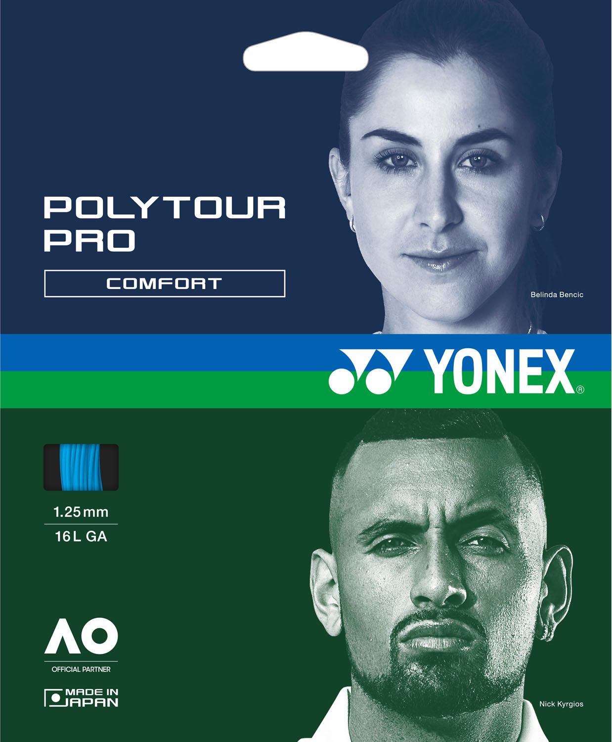 ヨネックス YONEX テニス ポリツアー プロ 125 POLY TOUR PRO 硬式 ガット ストリング 柔らかめの打球感 ポリエステル モノフィラメント ソフトフィーリング 部活 試合 ...