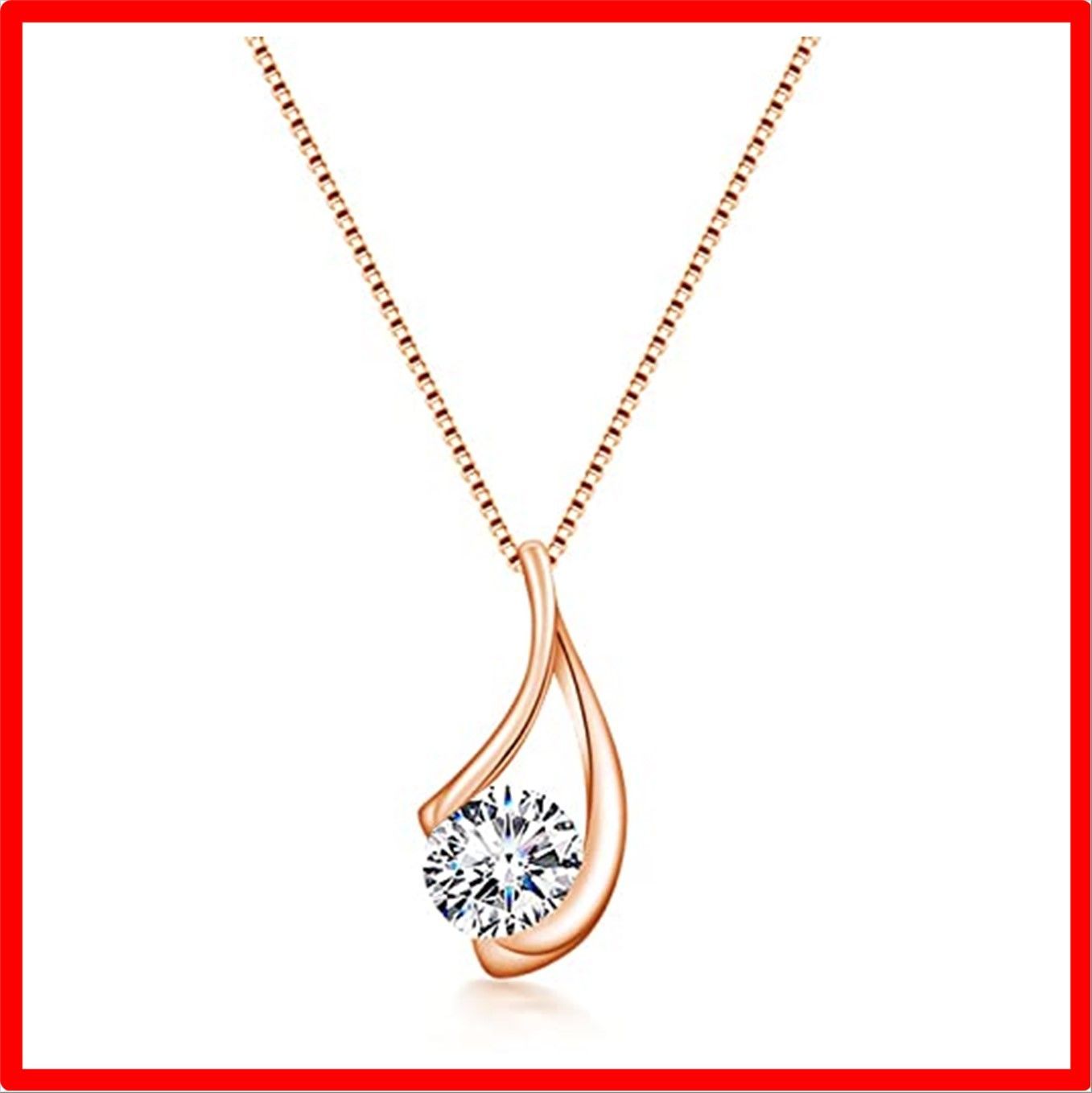 【送料無料】rose [SK.Whiee] ネックレス レディース 最高級ジルコニア ネックレス ペンダント ドロップ 「水の恋」 金属 ...