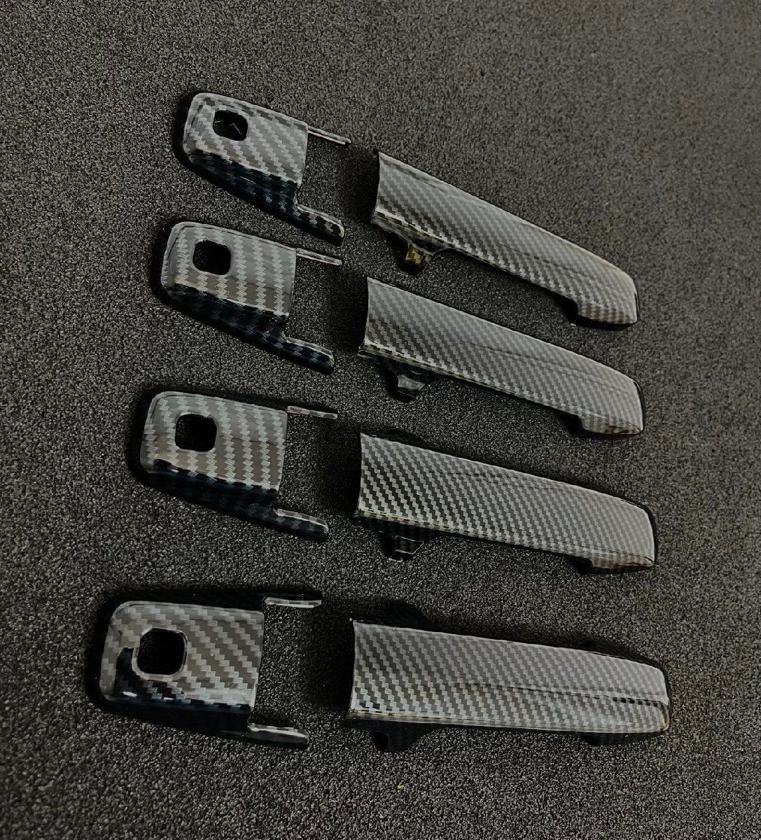 スポーティ全開♪ カーボン ルック ドアハンドル カバー スペーシアベース MK33V XF GF ガーニッシュ リクエストスイッチ4 - メルカリ