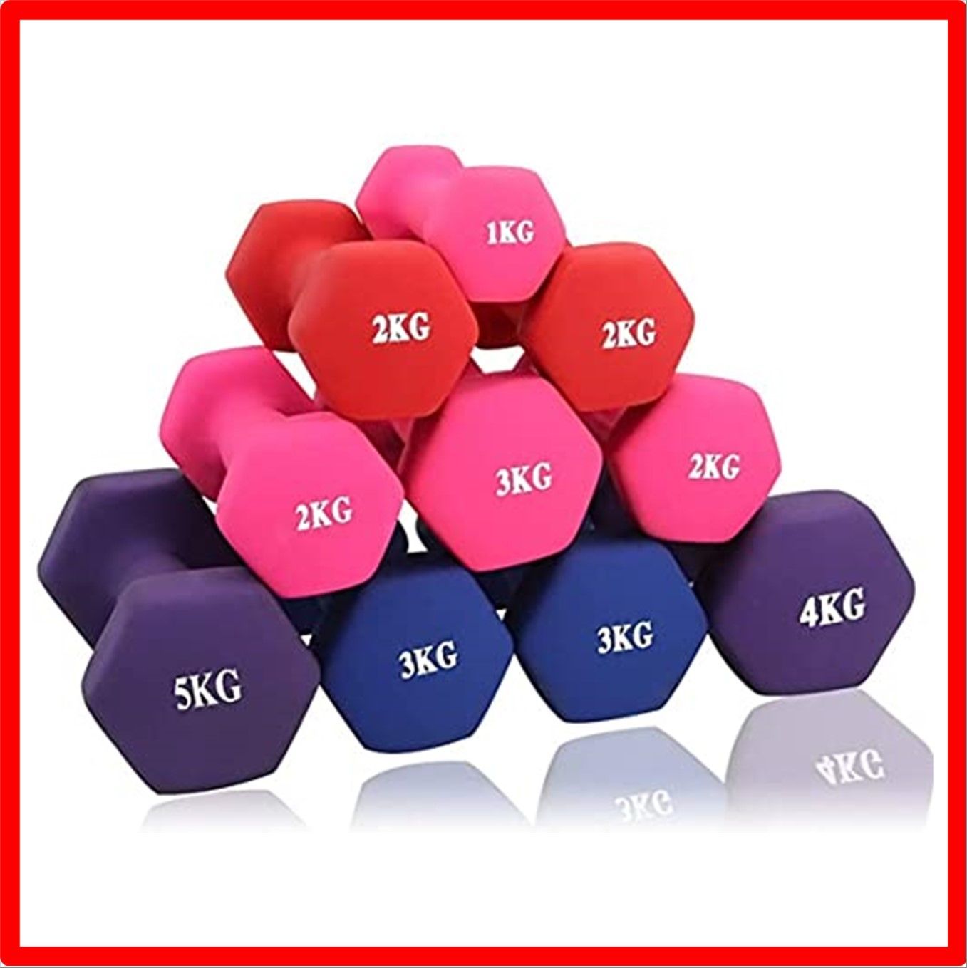 【送料無料】6kg×2個/パープル MOJEER ダンベル【2個セット1kg 2kg 3kg 4kg 5kg 6kg 8kg10kg】【 選べる4色】 筋トレ - メルカリ