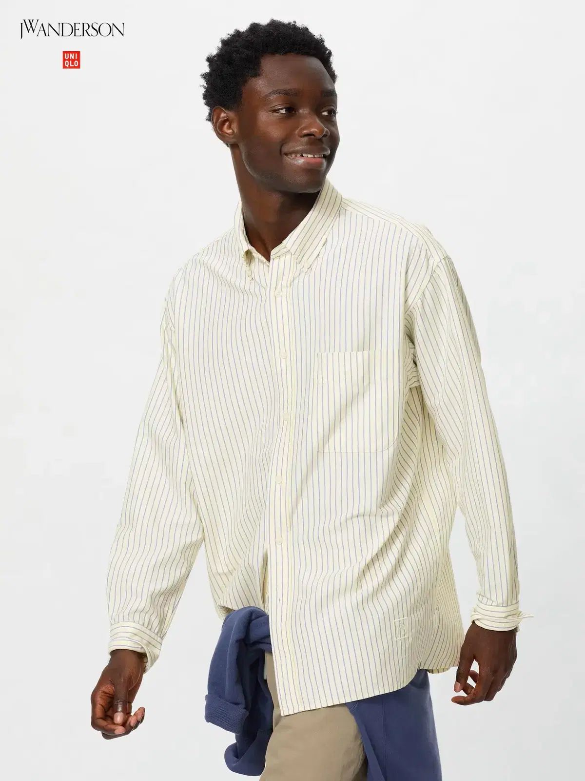 XL UNIQLO(ユニクロ) x JW Kinloch Anderson(キンロックアンダーソン) オックスフォード オーバーサイズシャツ ストライプ 黄色 - メルカリ