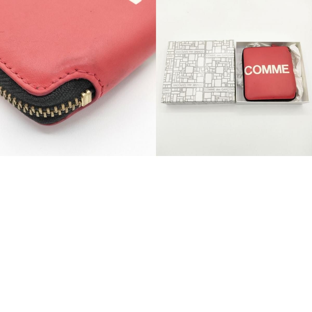 COMME des GARCONS Huge Logo Line Wallet ラウンドジップ ウォレット
