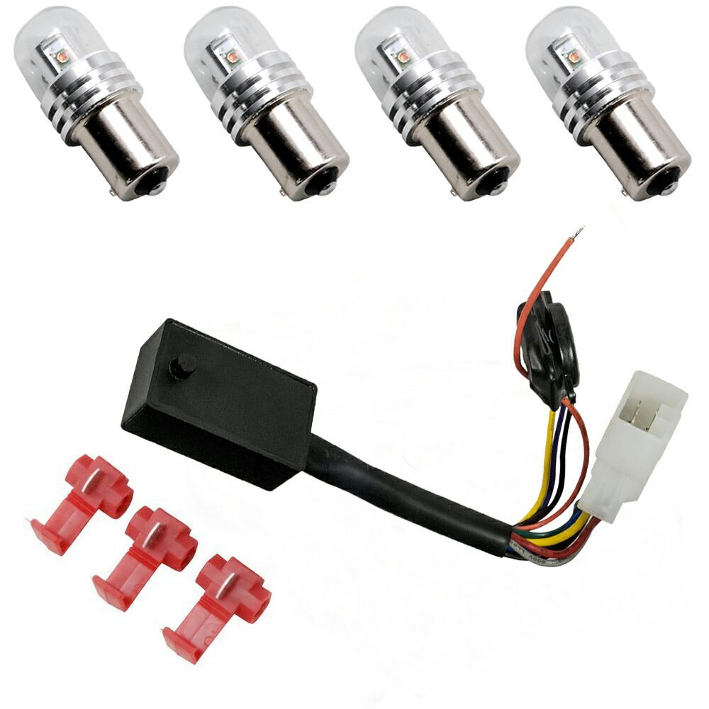 鬼爆閃光 セルボ HG21S [H18.11～H21.12] LEDウインカー球前後セットC+8ピンウイポジ機能付ICウインカーリレー - メルカリ