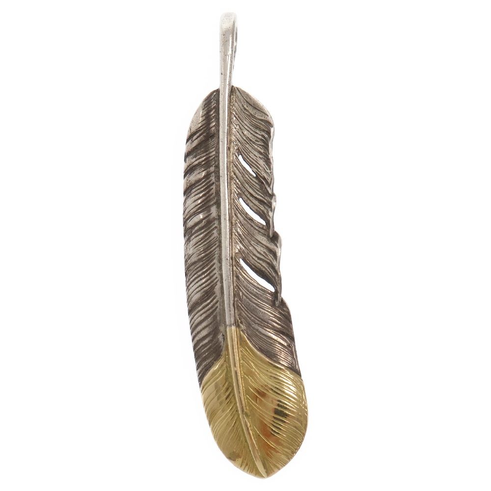 goro's (ゴローズ) 【現行】先金特大フェザー 左向き ペンダントトップ シルバー/ゴールド - メルカリ