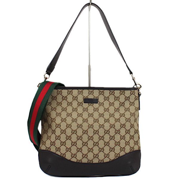 グッチ GUCCI GGキャンバス ブラウン 茶 ショルダーバッグ ワンショルダー ポシェット 2way 388927 - ARC WORLD ...