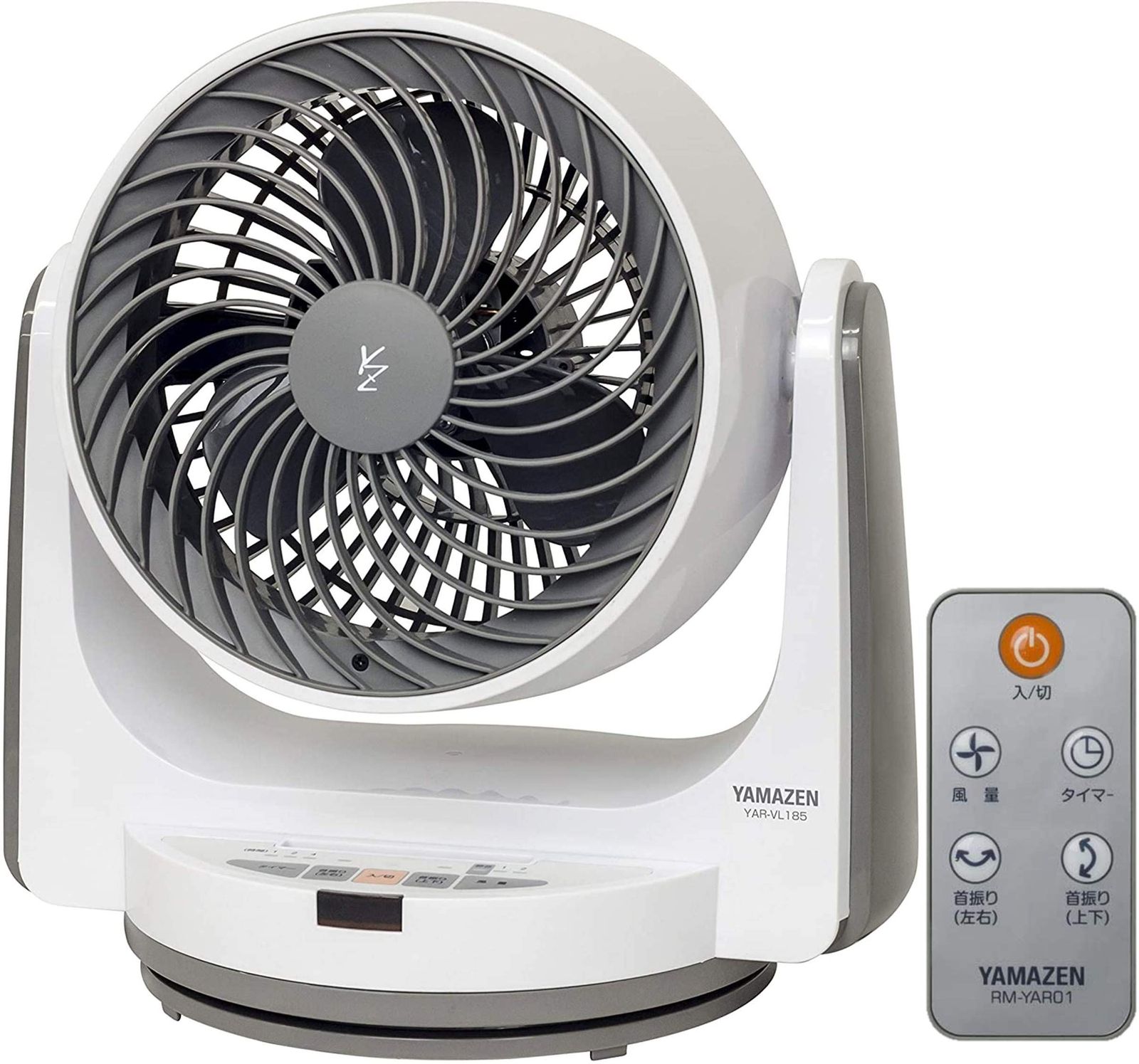 【中古】本体・リモコンのみ ヤマゼン 18cmサーキュレーター YAR-VL185-WH ホワイト 2021年製 - メルカリ