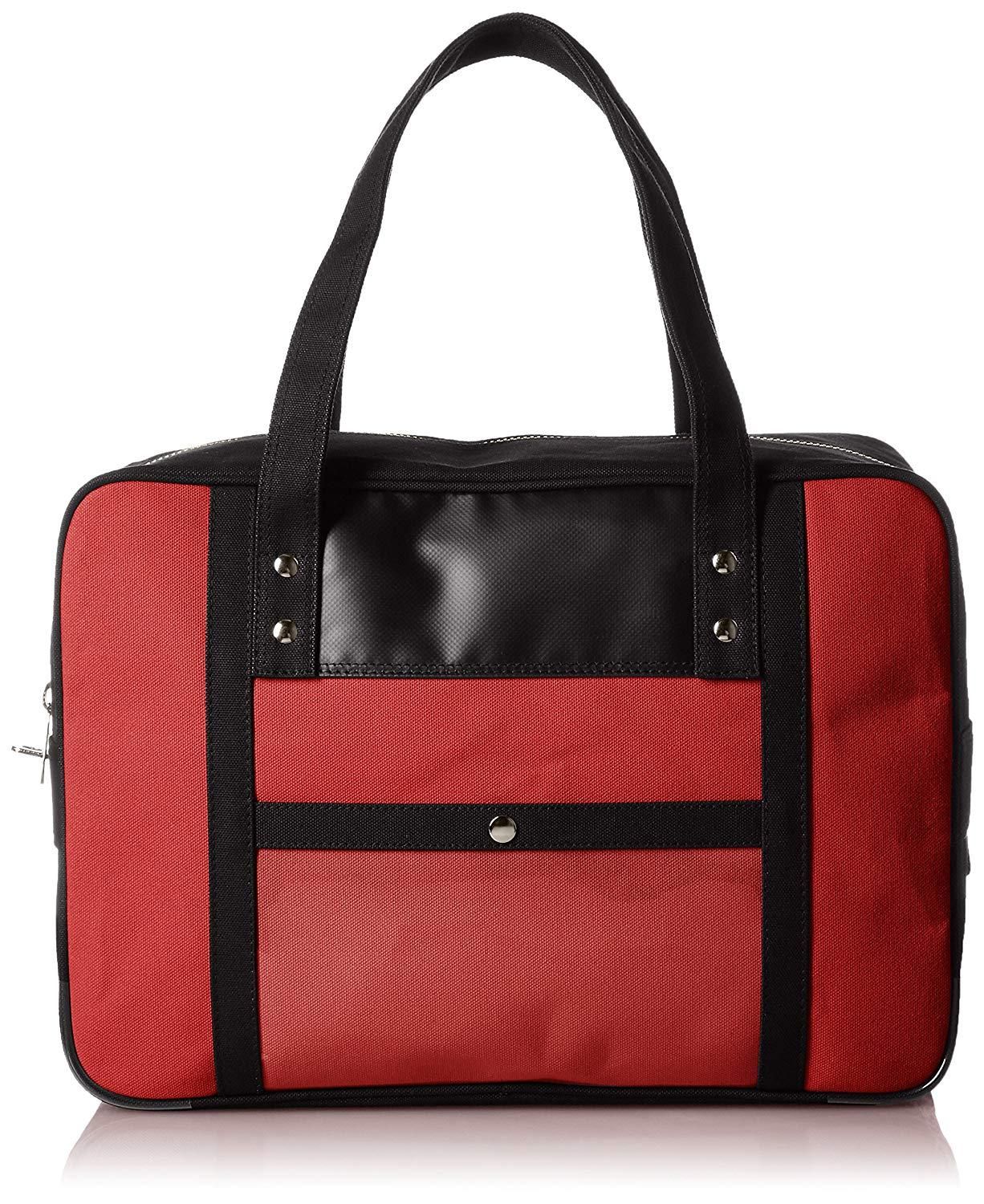 新品・2営業日で発送】SANEI 帆布メール用ボストン(M)馬蹄錠金具付 赤