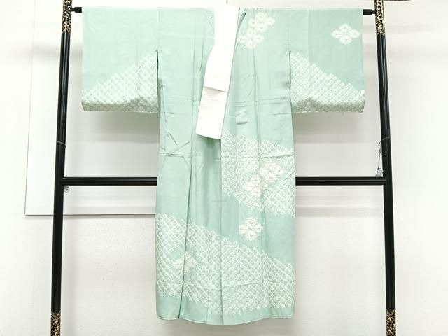 平和屋着物□長襦袢 無双仕立て 流水鹿の子花文 暈し染め やまと誂