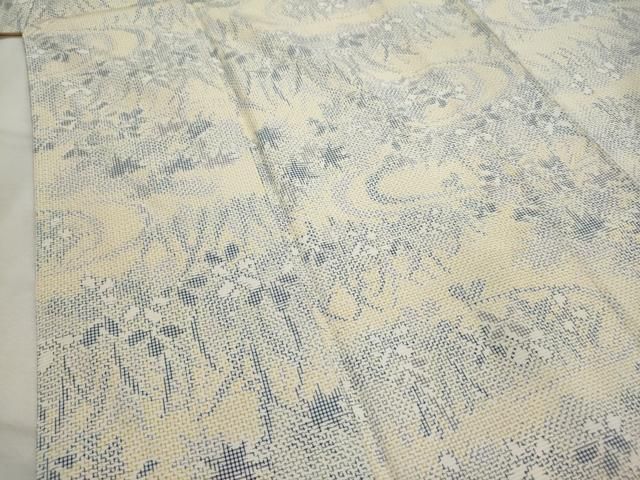 平和屋着物○本場大島紬 流水花丸文 大島紬美幸謹製 証紙付き 正絹 逸品