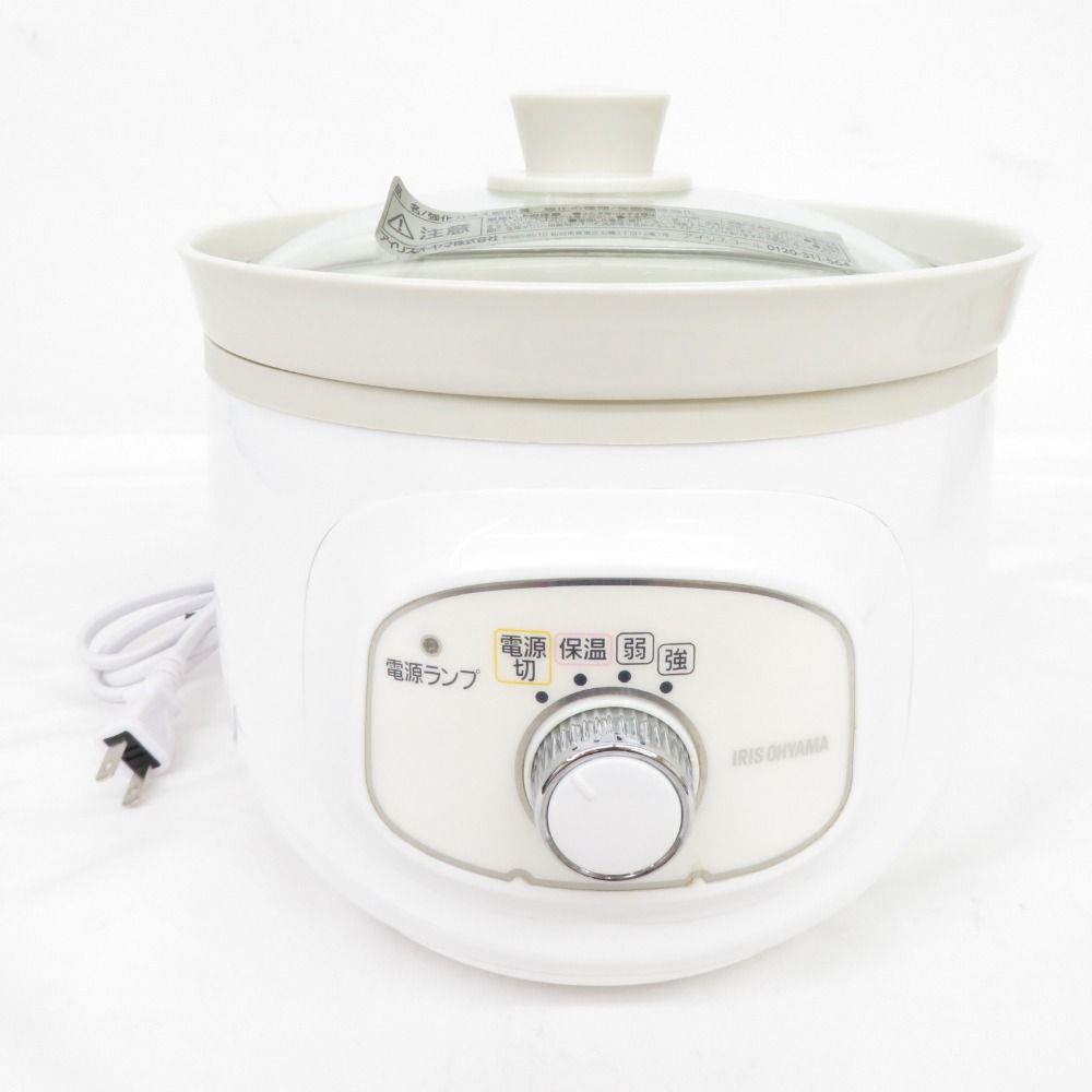 IRIS OHYAMA アイリスオーヤマ 調理器具 アイリスオーヤマ スロークッカー 簡単調理 保温モード 1.6L ホワイト PSC-2OK - メルカリ