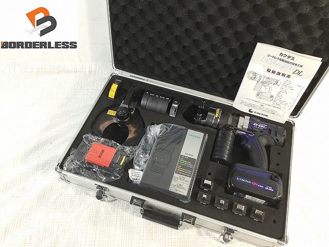 ☆未使用品☆ CACTUS カクタス 14.4V/18V コードレス電動油圧式圧着工具 EV-250DL バッテリー2個 中古ケーブルカッタアタッチメント 92660 - メルカリ