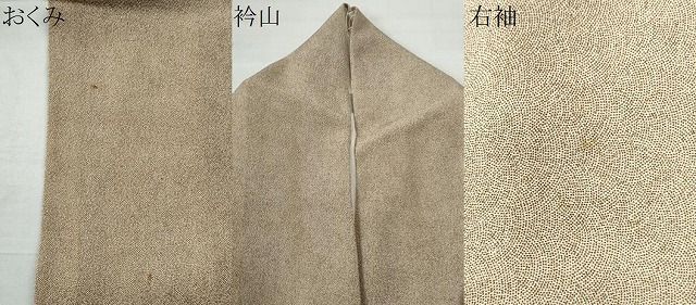 平和屋着物○江戸小紋 清水峯州作 鮫小紋柄 正絹 逸品 CAAU1893yc