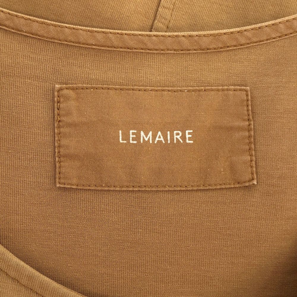 ルメール 半袖 ロングワンピース ブラウン系 LEMAIRE サイドポケット