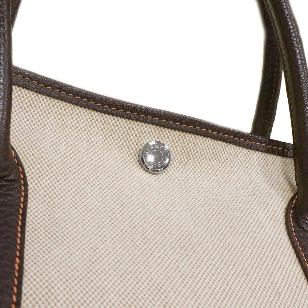 エルメス ガーデンパーティ 36 PM ハンドバッグ トワルアッシュ