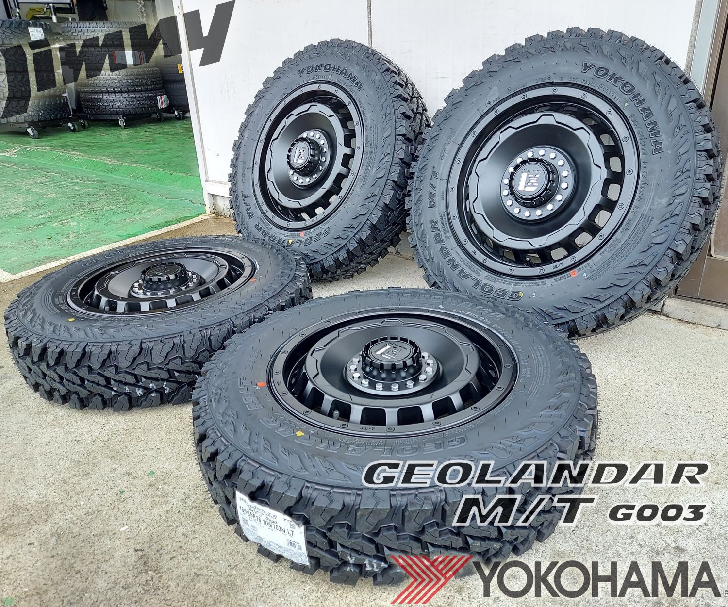 ヨコハマ ジオランダー MT G003 16インチ 5.5J +20 タイヤ ホイール 4本セット JB64 JA11 JA12 JA22 JB23 ジムニー 175/80R16 185 ...