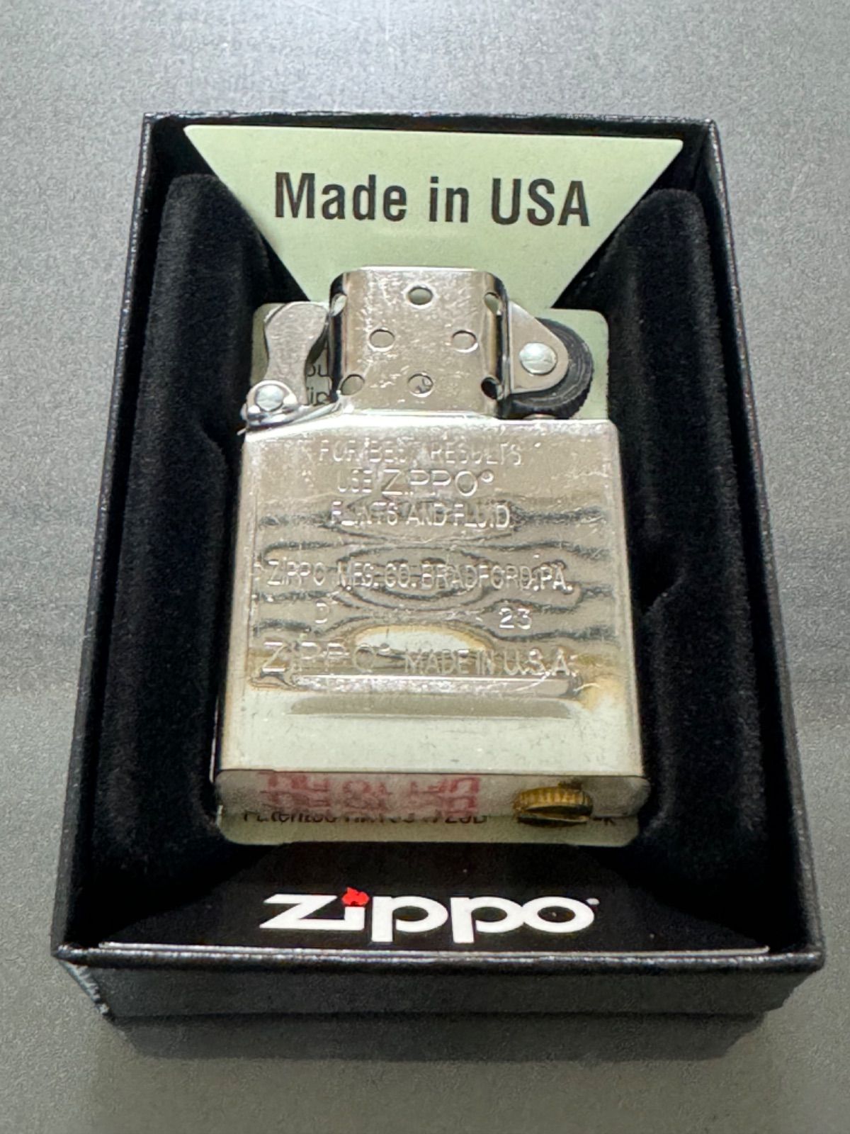zippo 純正インサイドユニット 2023年製 シルバーインナー ジッポー 中身 交換用 INSIDE UNIT REGULAR SILVER D ZIPPO 23 ケース 保証書 - メルカリ