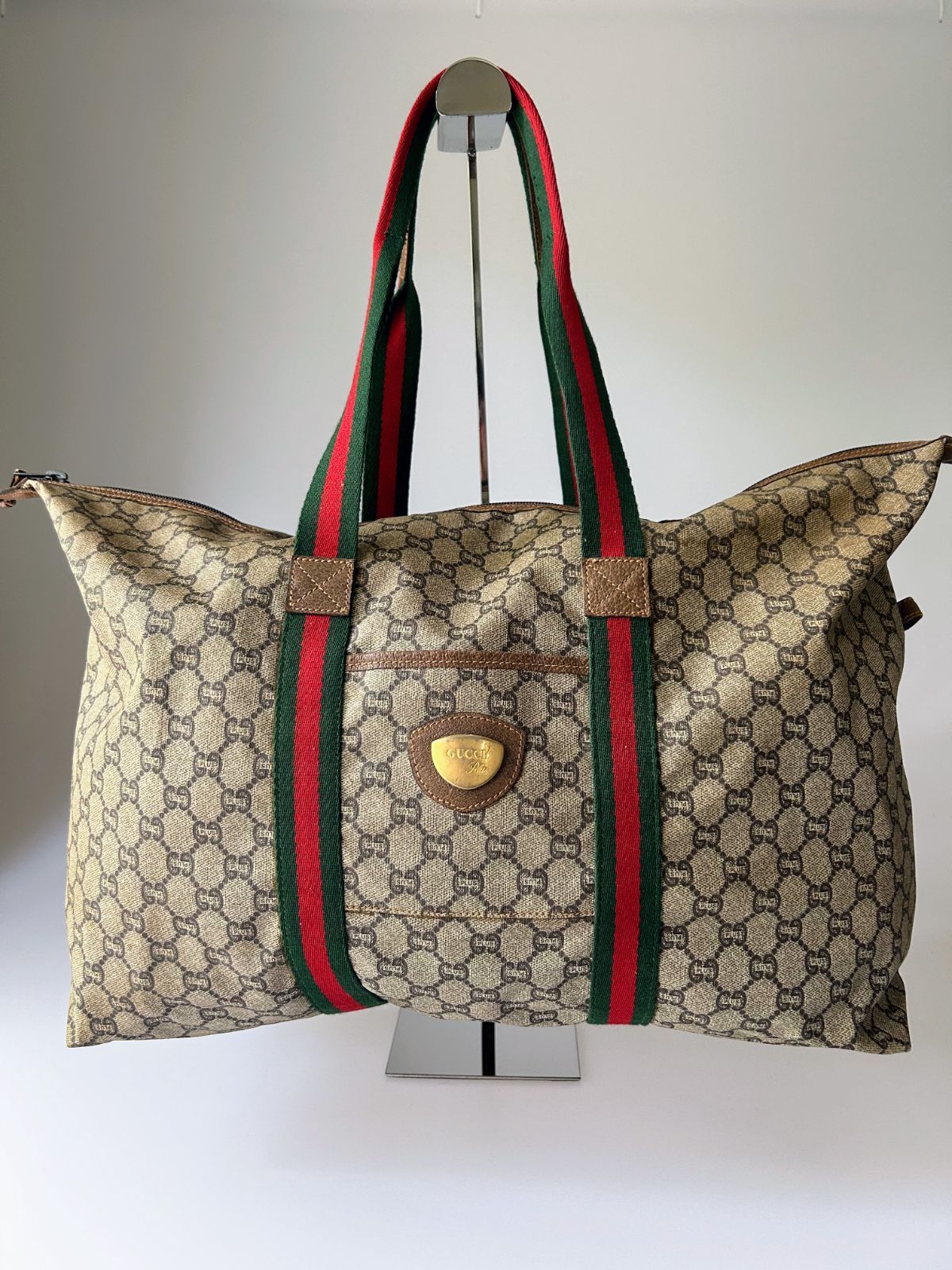 GUCCI グッチ オールドグッチ GGプラス シェリーライン トートバッグ GGキャンバス PVC - メルカリ