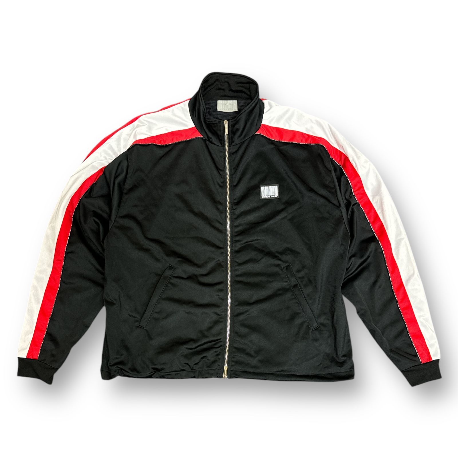 VTMNTS Side Striped Barcode Track Jacket サイドストライプバーコードトラックジャケット ブルゾン ブイ ...