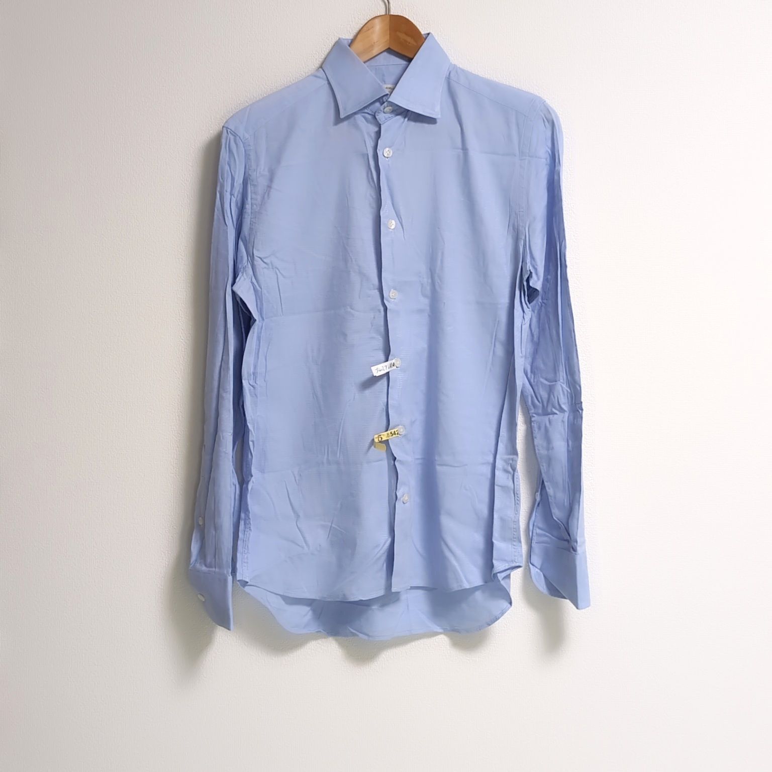 Z288 ANGELO NARDELLI アンジェロ・ナルデッリ シャツ ブルー レディース M - メルカリ