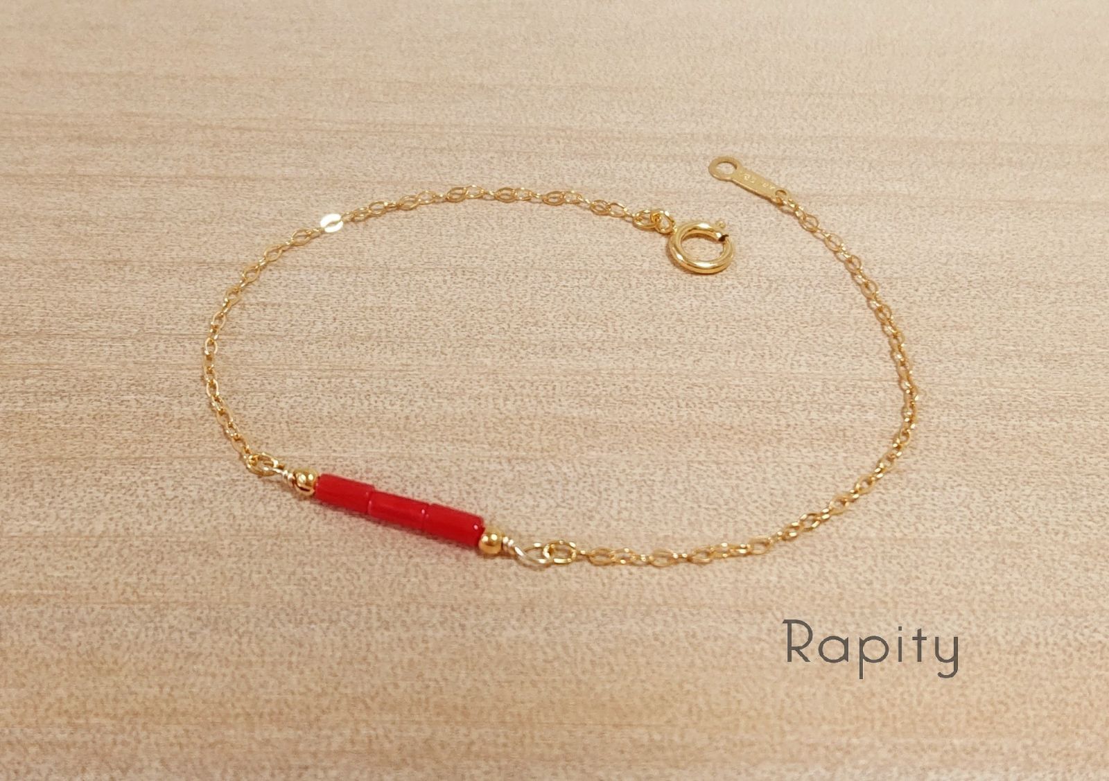 14kgf 赤珊瑚 チェーンブレスレット - メルカリ