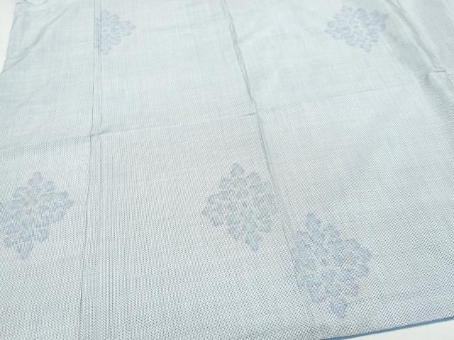 平和屋着物○本場大島紬 白大島 7マルキ 吉祥花文 正絹 逸品