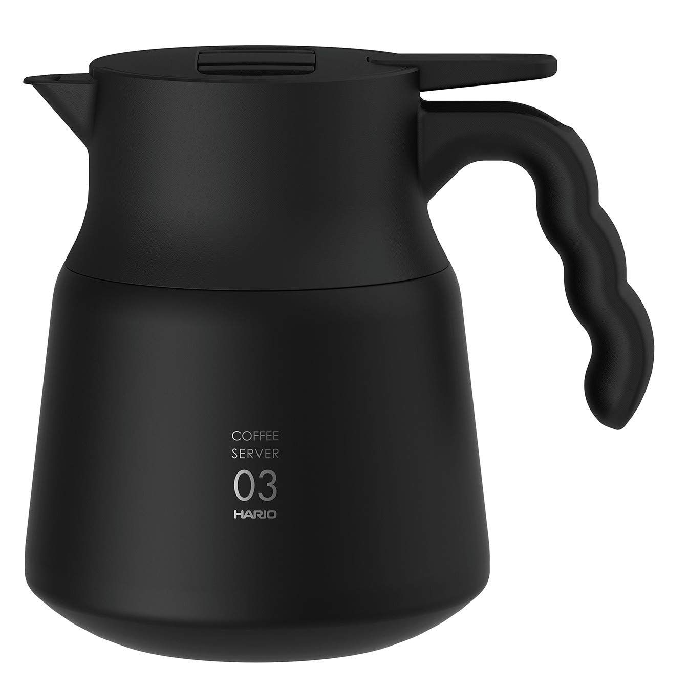 HARIO(ハリオ) V60 保温ステンレスサーバー PLUS 800 保存可能容量800ml ブラック VHSN-80-B [ブラック ...