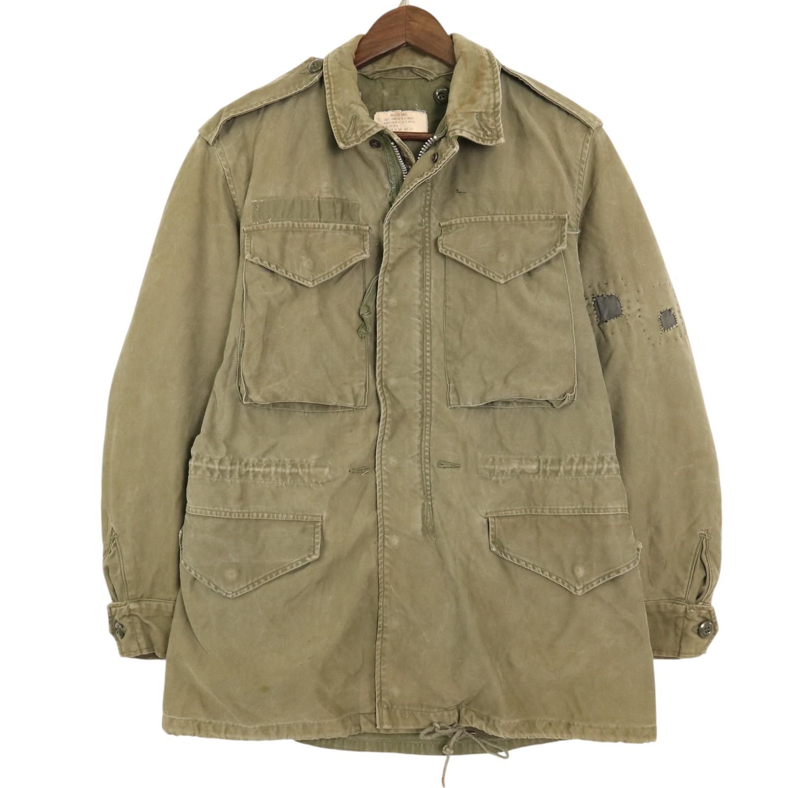 60年代 米軍実物 U.S.ARMY M-51 フィールドジャケット ヴィンテージ ミリタリー オリーブ (メンズ SMALL REGULAR ...