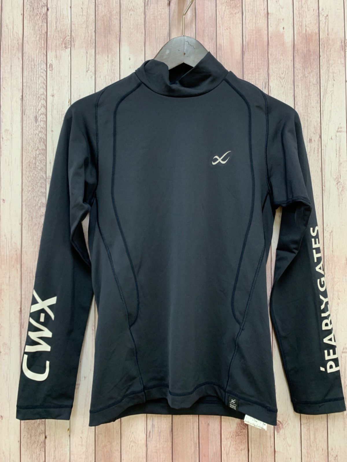 ☆PEARLY GATES CW-X ゴルフ パーリーゲイツ ワコール ゴルフ インナー Mサイズ ハイネック ストレッチ 長袖 ロゴ 055 ...