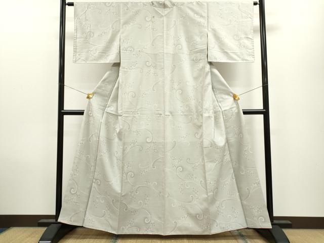 平和屋着物○上質な紬 花唐草文 正絹 逸品 未使用 CAAV9331ze