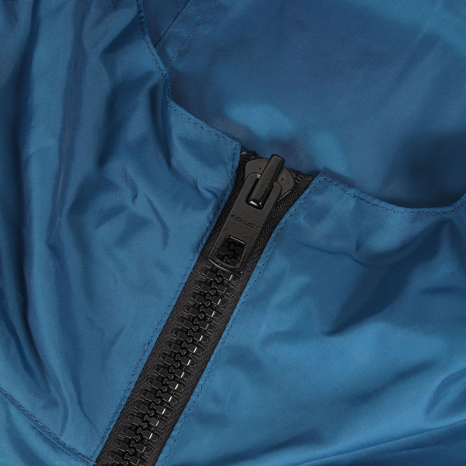 COACH コーチ ジャケット ネイビー 紺 サイズ:M | パッカブル フルジップ フードジャケット | アウター ブルゾン 上着【メンズ】【中古】【K4572】 COACH コーチ ジャケット ネイビー 紺 サイズ:M | パッカブル