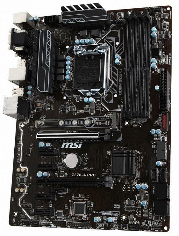 MSI Z270-A PRO LGA 1151 Intel Z270 SATA 6Gb/s USB 3.1 ATX Intel ...