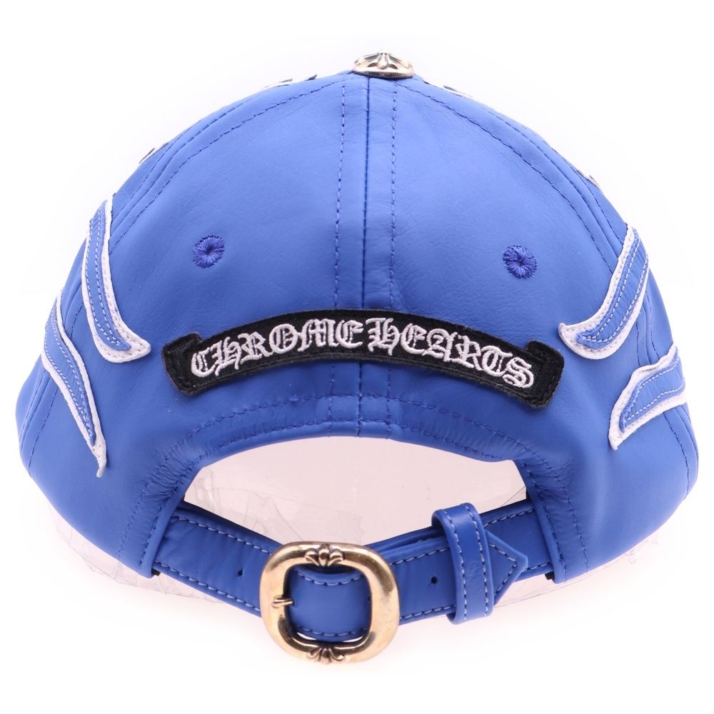 クロムハーツ 帽子 ラベル付きスエードレザー帽子 中古 OS06