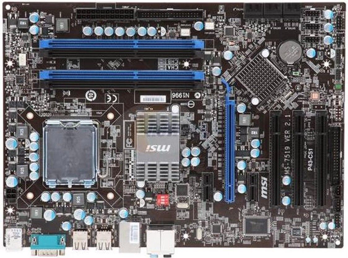 MSI P43-C51 LGA 775 インテル P43 ATX インテル マザーボード - メルカリ