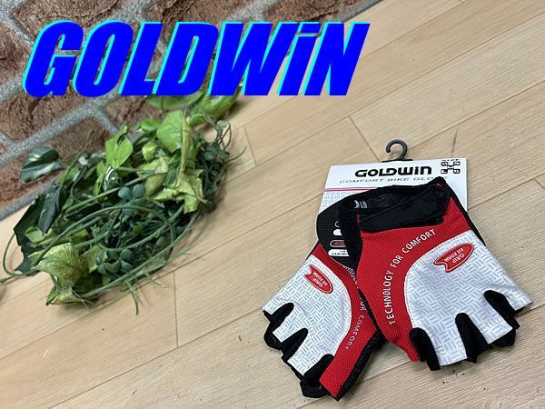 テルスポ イチ推し!! 未使用 デッドストック品!! GOLDWiN SUMMER GLOVE GWB-281 RED size:XS ゴールドウィン サミット ハーフフィンガーグローブ ...