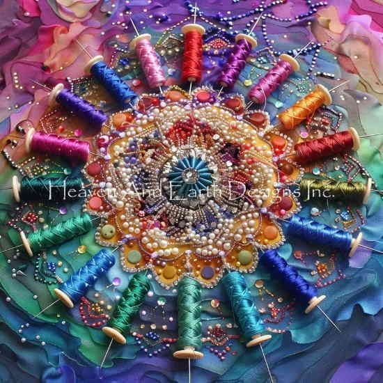 Elizabeth Welker クロスステッチ 図案 刺しゅう チャート 【 Bits and Bobbins 】 Heaven And ...