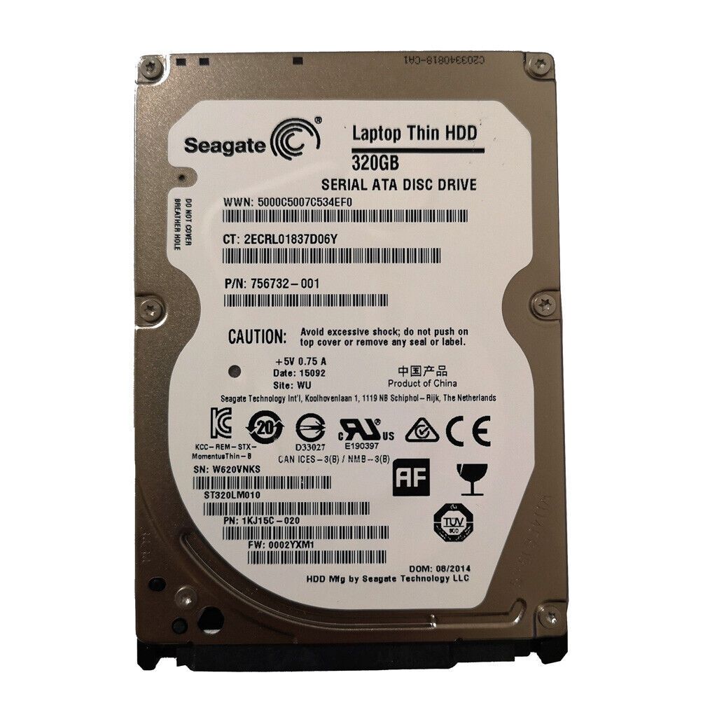 Seagate 320GB ST320LM010 7200RPM 32MB SATA 2.5"" Laptop HDD Hard Disk ...