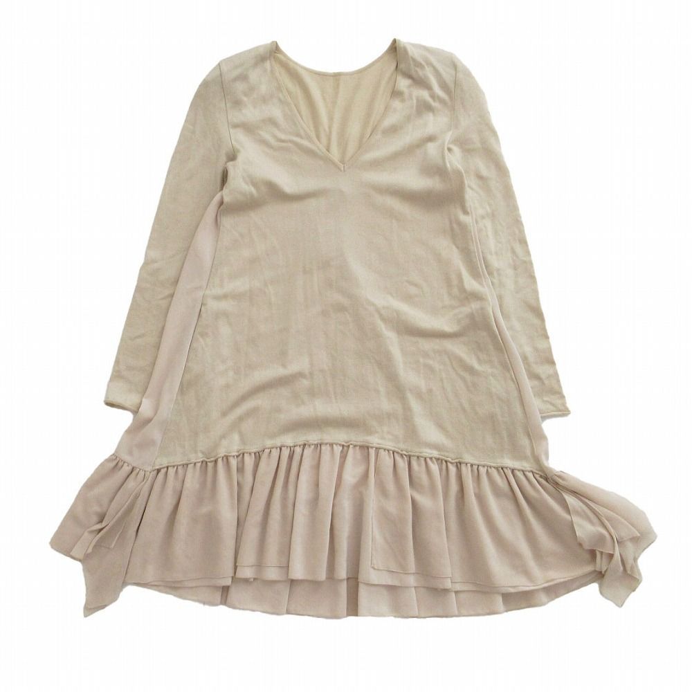 フォクシーニューヨーク FOXEY NEW YORK ワンピース ひざ丈 長袖 つけ