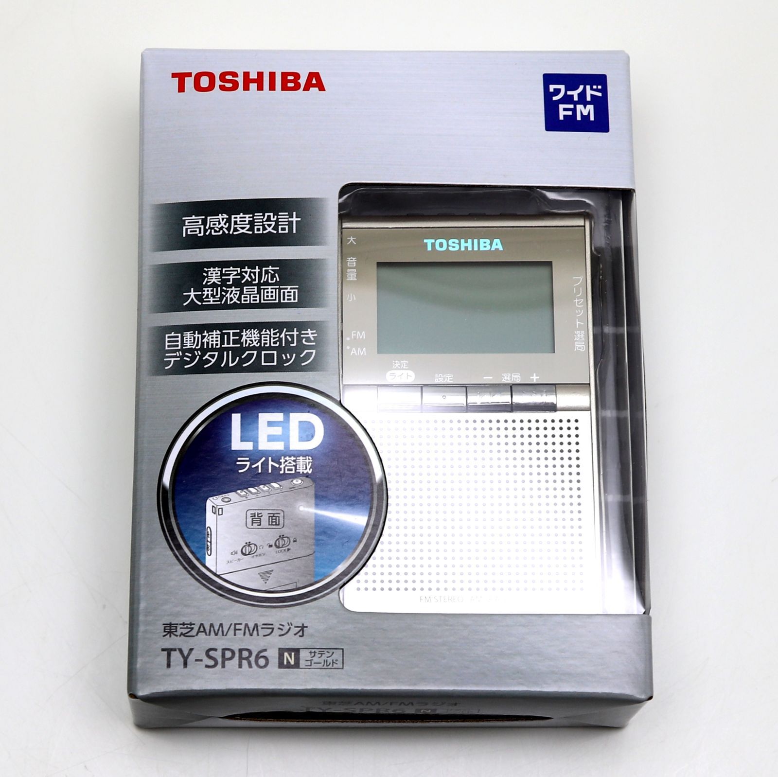 TOSHIBA TY-SPR6(N) TOSHIBA LEDライト付きポケットラジオ TY-SPR6-N